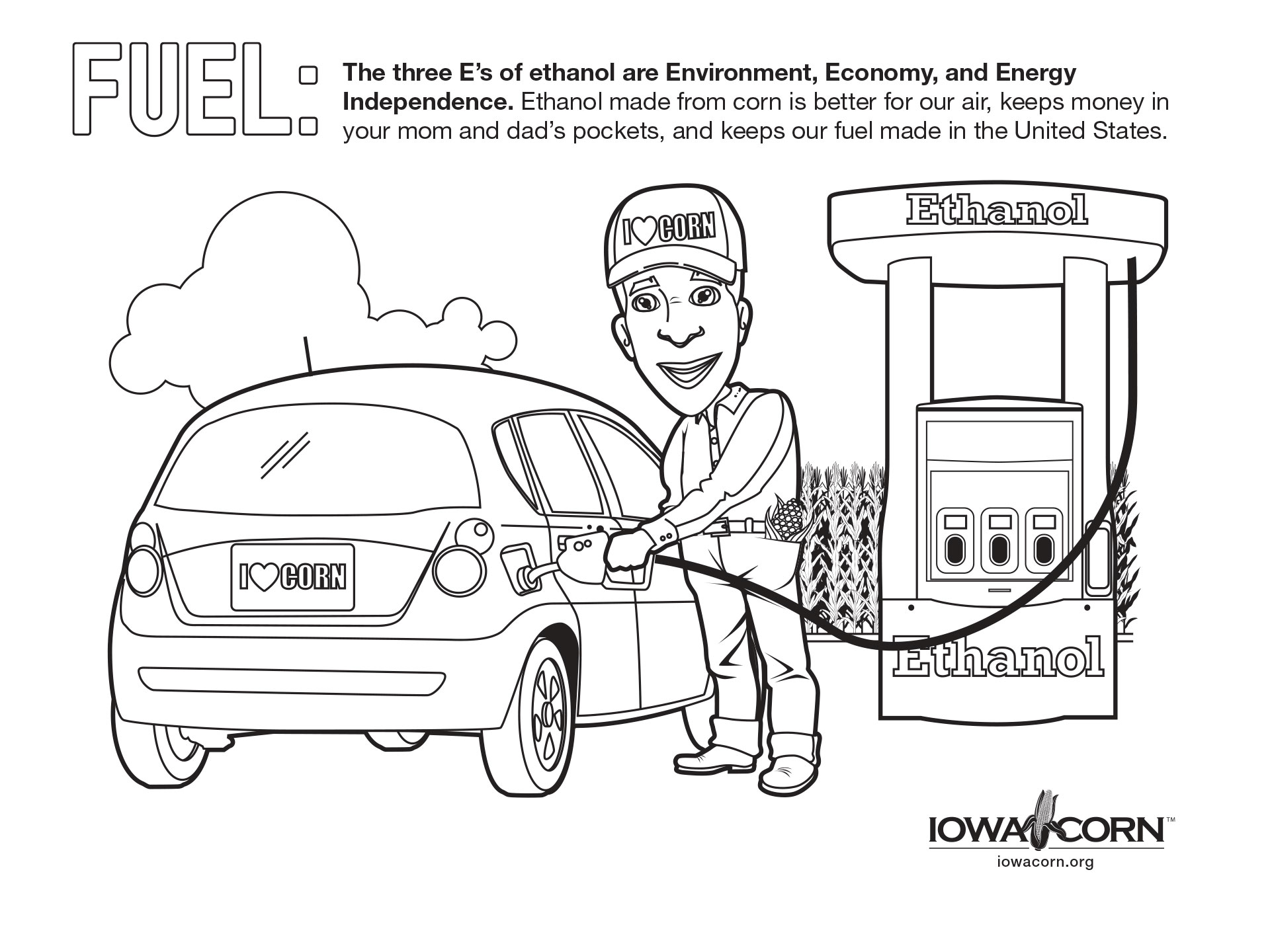 Fun for Kids Corn Coloring Sheets | Iowa Corn